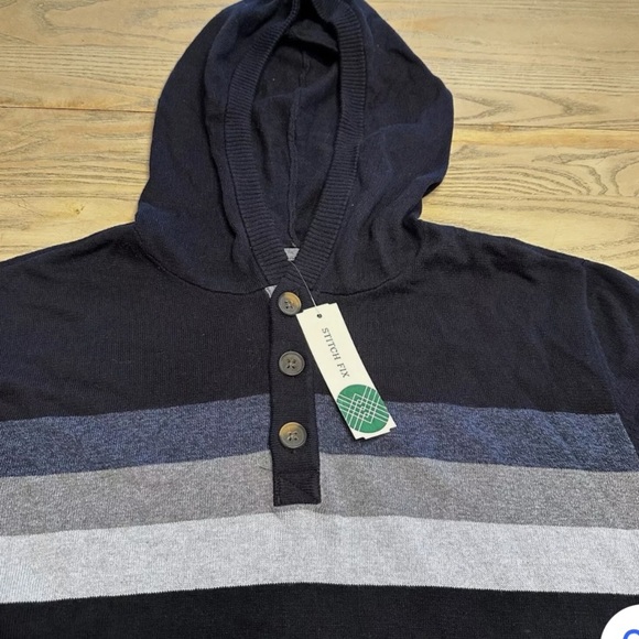 Hawker Rye | Sweaters | New Hawker Rye Cotton Cashmere Henley Hoodie ...